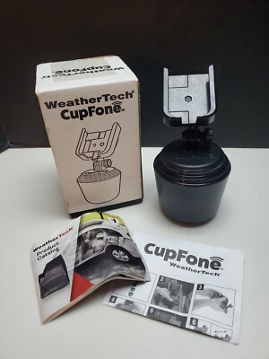 WeatherTech CupFone Universal Adjustable Cup Holder Car Mount for Cell ...