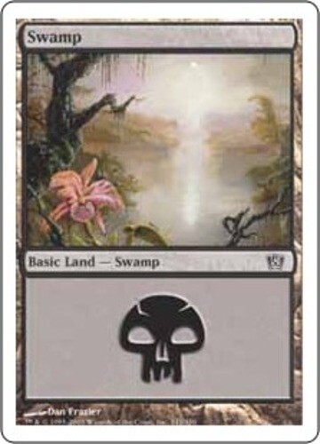 Basic Lands 10 MTG Swamp (341), Moderate Play, English Eighth Edition ...