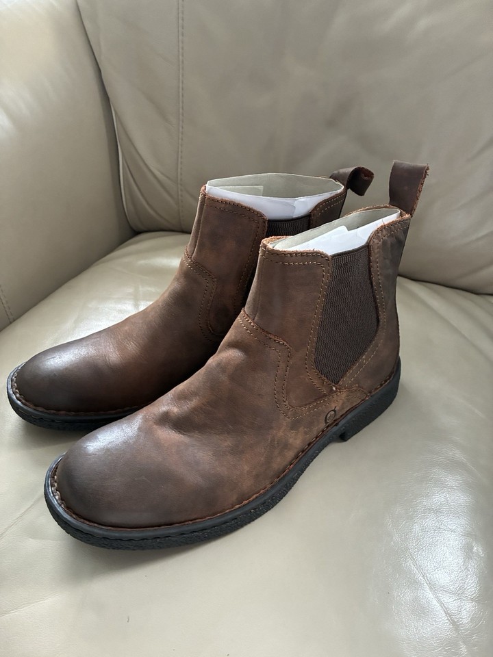 **NEW Born Men's Hemlock Leather Chelsea Boots, Size 10 | eBay
