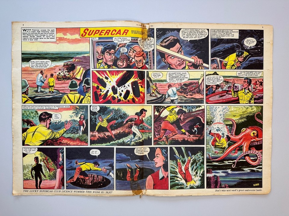 TV Comic #609 August 17th 1963 FIREBALL XL5 GD+ RARE | eBay