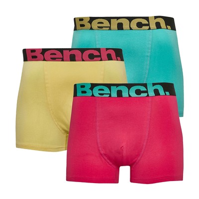Bench Kenneth Mens 3pk Boxer Shorts Comfort Underwear Cotton Trunks ...