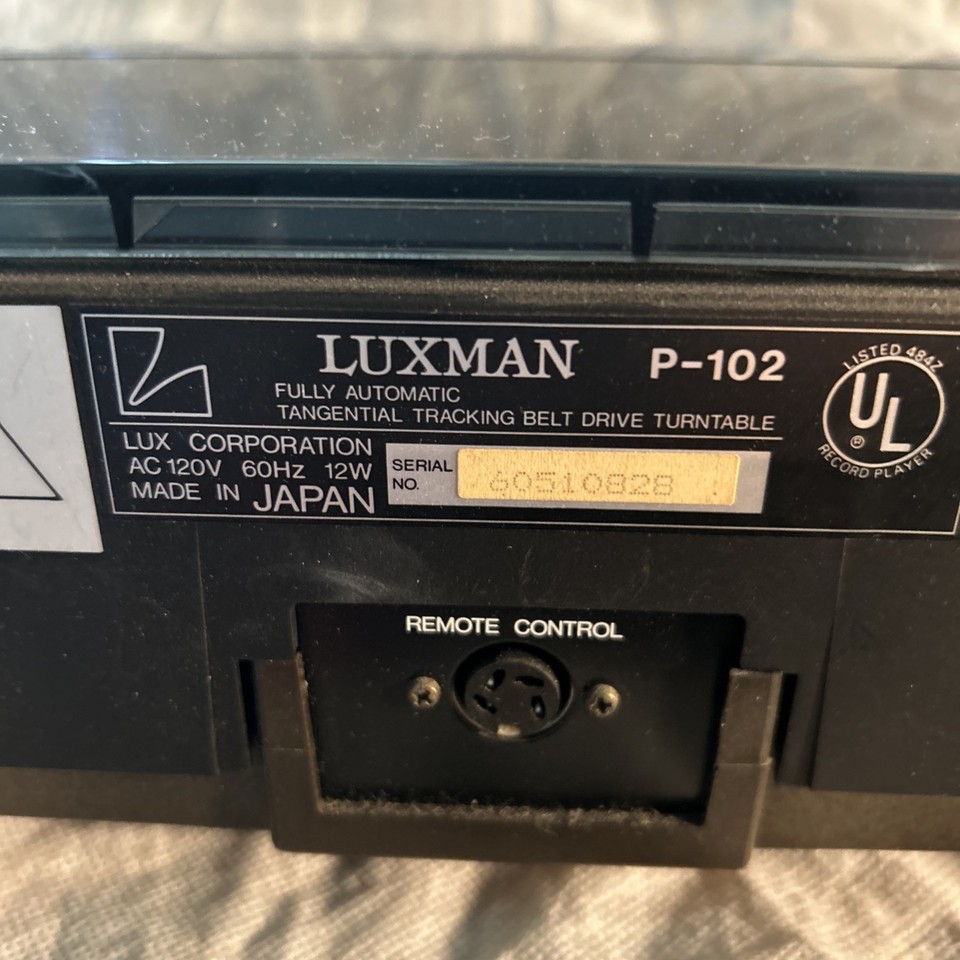 Luxman P-102 Fully Automatic Tangential Tracking Turntable | eBay