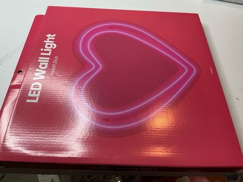 Pink Neon Heart Light Wall LED Decor for Walls, USB & Battery | eBay