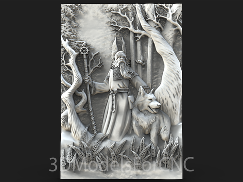 3D Model STL File for CNC Router Laser & 3D Printer Slavic God of Light ...