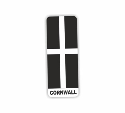 Cornwall Flag Number Plate Sticker Decal 36mm x 95mm Stickers Car Van Bumper | eBay UK