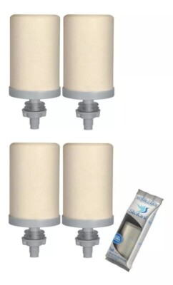 Stefani Ceramica Candle Water Triple Action Clay Filter Kit 4 Units | eBay