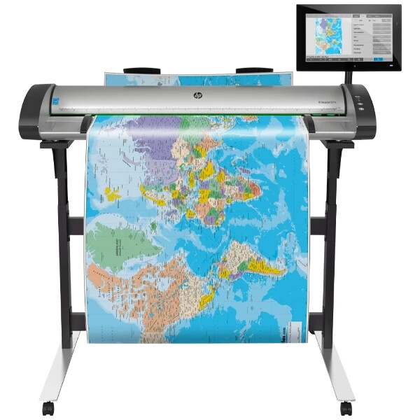 HP SD Pro 2 44" Wide Format Scanner CAD drawings, maps and blueprints ...
