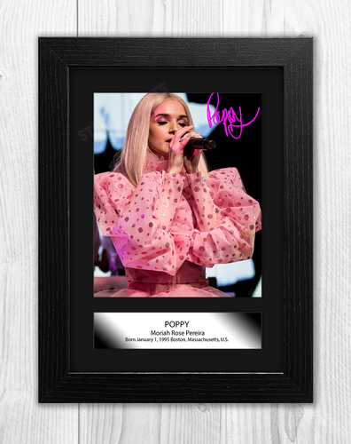 Poppy A4 signed mounted photograph picture poster Choice of frame | eBay UK