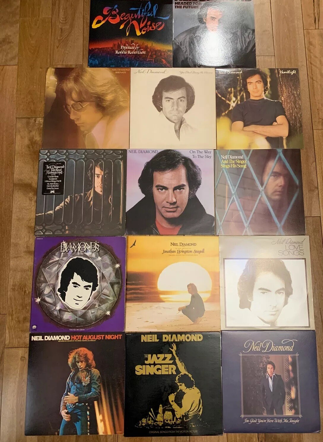 NEIL DIAMOND VINTAGE VINYL LOT of 14 Records Excellent Vinyl Condition ...