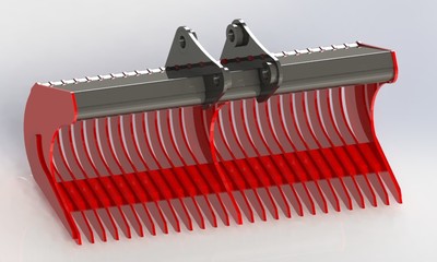 JCB JS130 Rake riddle HARDOX Inc VAT KOMATSU HITACHI JCB | eBay UK