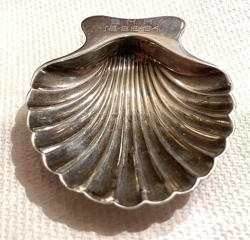 Tiffany & Co. Makers 925 Sterling Silver Footed Shell Dish trophy ...