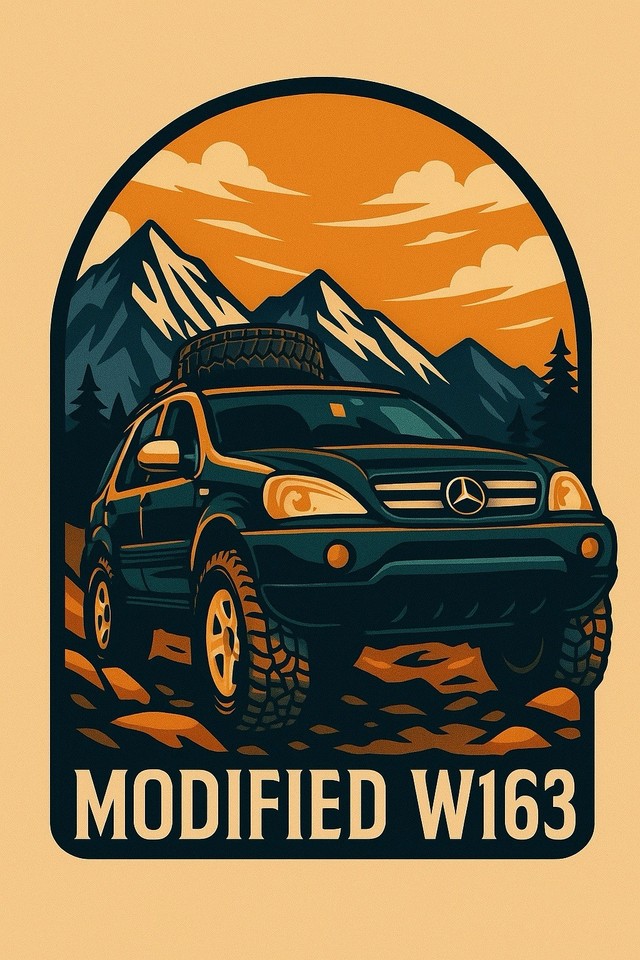 Modified W163 Decal Sticker Mercedes Benz Size 2.33”x3” Quantity 1 | eBay