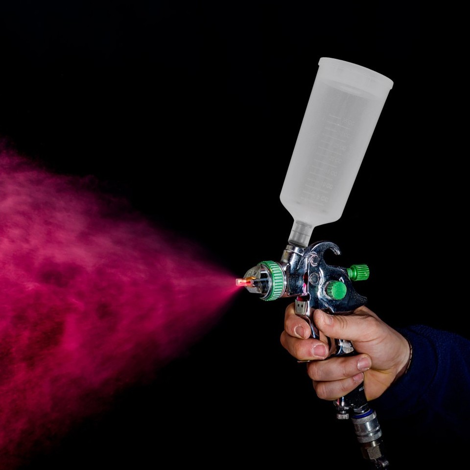 Set of 2 Split Spray Brush Cup Pigment Bottle Airbrush Bottles Pot | eBay