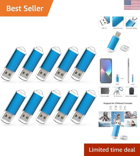 10 Pack 2G 2GB USB Flash Drive USB 2.0 Memory Stick Thumb Drive Pen ...