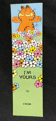 Vintage Garfield bookmark/gift tag ....I’m Yours | eBay