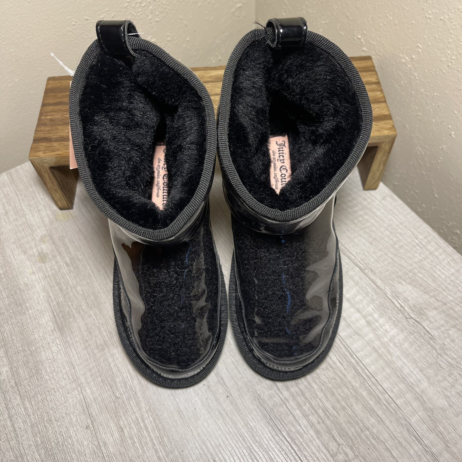 Juicy Couture Women's Black Klash Clear Ankle Boots Shoes Size 7 | eBay