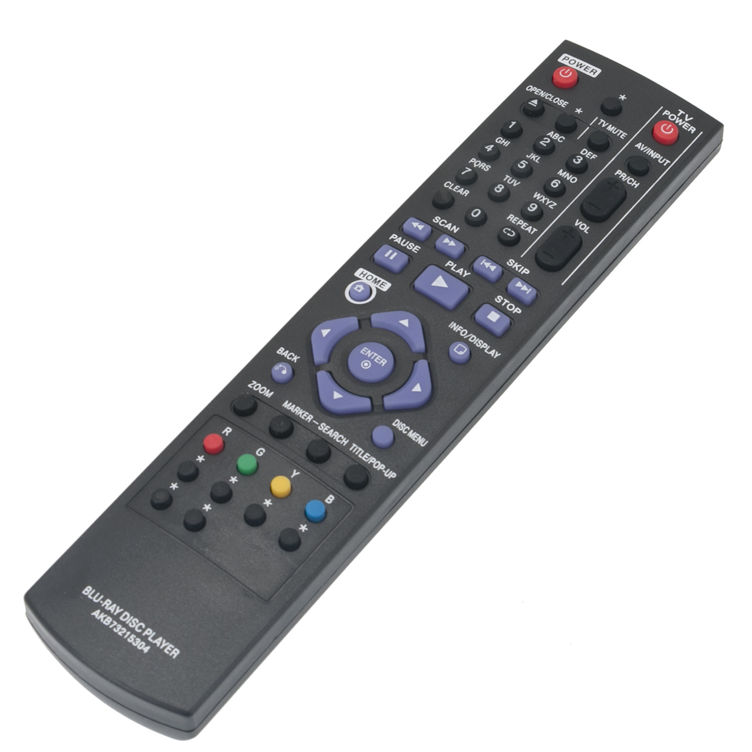 New AKB73215304 Remote Control Replace for LG Bluray Player BD651DN ...