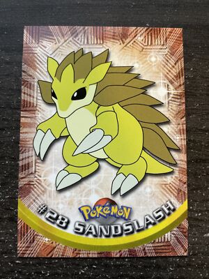 CARTE POKÉMON TOPPS ENGLISH - #28 SANDLASH / SABLAIREAU PROCHE DU NEUF ...