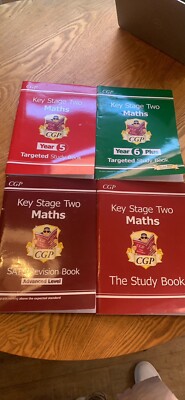 CGP SATS Maths revision books (bundle of 4) Study Guides Year 5 & 6 ...