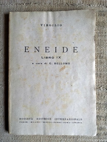 Virgilio - Eneide libro IX a cura di G. Bellomo - Società edit. inter. 1944 | eBay