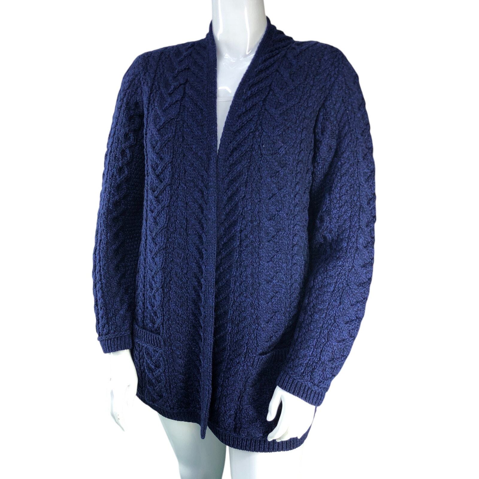 Aran Crafts Ireland Womens Size Petite LP Cardigan Sw… - Gem