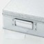MUJI MoMA Small Galvanized Iron Box 7.5 in × 10.6 in × 3.3 in Silver ...