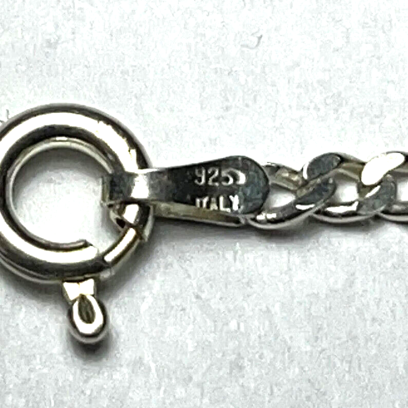 Sterling Silver 16" 2.25mm Figaro Pattern Necklace - 925 - 4.67g | eBay