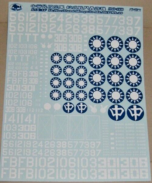 1/32 Mosquito Mk.26/T Mk.29 decal ROCAF+Royal AirForce 633 Sq ...