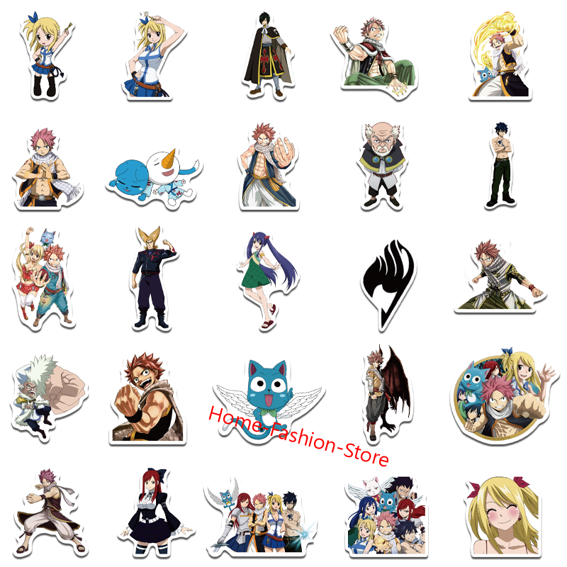 50pcs Anime Fairy Tail Stickers Laptop Stationery Box Sticker | eBay