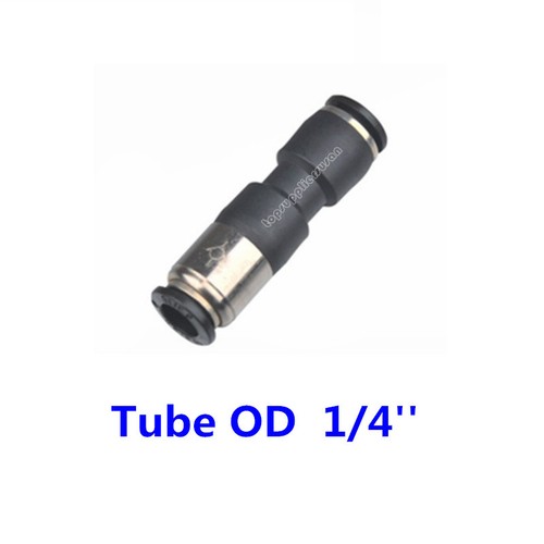 1pcs Air Straight Union Check Valve Tube OD 1/4'' Quick Release Push to ...