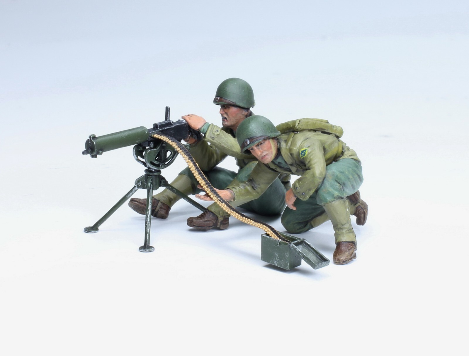 PreSale Pro-Painted 1:35 Machine Gun team 02 US Soldiers in European ...