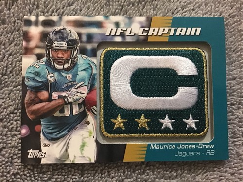 2012 Topps MAURICE JONES-DREW NFL Captains Patch JACKSONVILLE JAGUARS ...