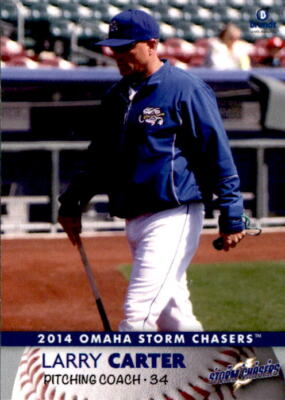 2014 Omaha Storm Chasers Brandt #27 Larry Carter Pitching Coach ...