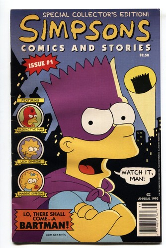 Simpsons Comics and Stories Annual #1 -1993-Bartman-comic book-Digest ...
