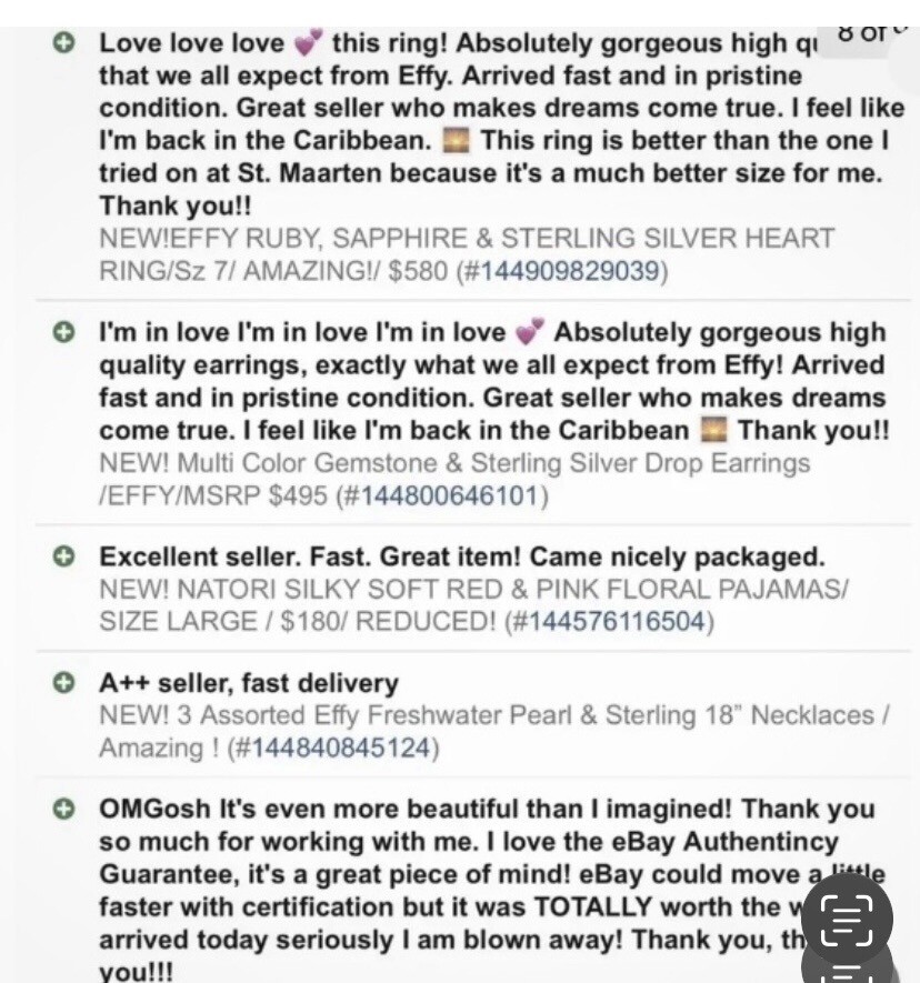 NEW! Effy Amethyst & 14K Rose Gold Ring W Heart Shapes/ Gift Box/$2,175 ...