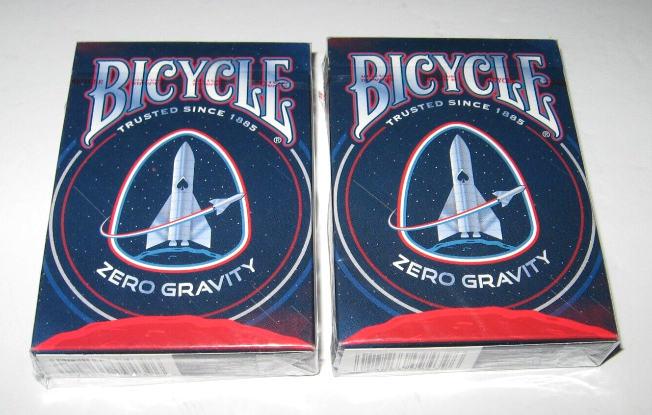 Lot 2 Sealed Bicycle Zero Gravity Playing Card Decks Made in USA | eBay