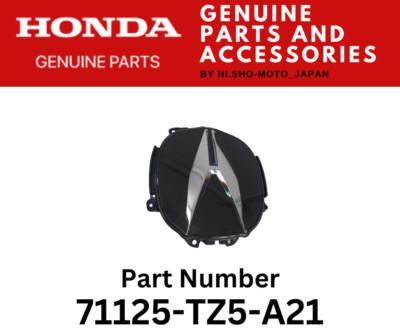 HONDA Genuine OEM Part 71125-TZ5-A21 Front Grille Emblem Radar Cover | eBay