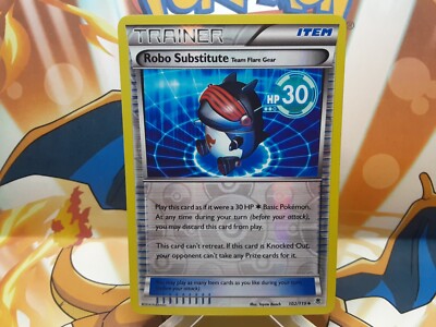 🔥2014 Pokémon XY Phantom Forces Rev Holo Trainer Robo Substitute #102/ ...