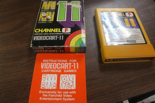 Fairchild Channel F VES Backgammon Acey Deucey Videocart 11 Complete In ...
