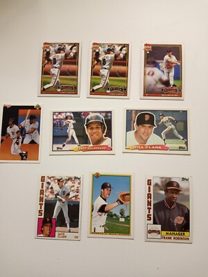 80s 90s Baseball Lot Of 15 Cards San Francisco Giants Ans San Diego ...