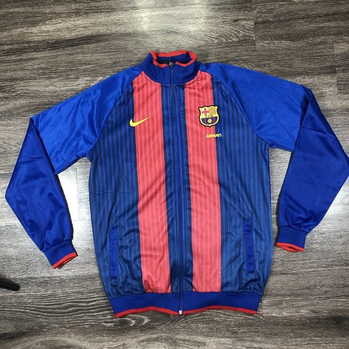 NIKE FC BARCELONA Blue Light Jacket Men | eBay