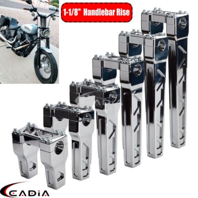 1-1/8'' Handlebar Riser Top Clamp Rise For Harley Softail FXLRS FXBBS ...