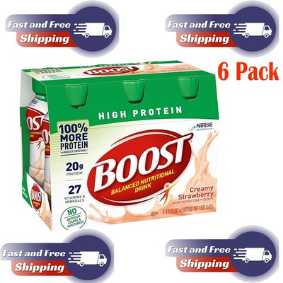 Boost High Protein Balanced Nutritional Drink Creamy Strawberry FREE ...