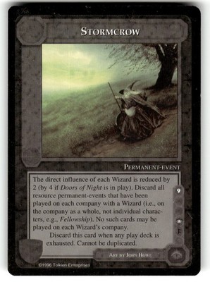 Middle Earth CCG MECCG Promo Card - Stormcrow | eBay