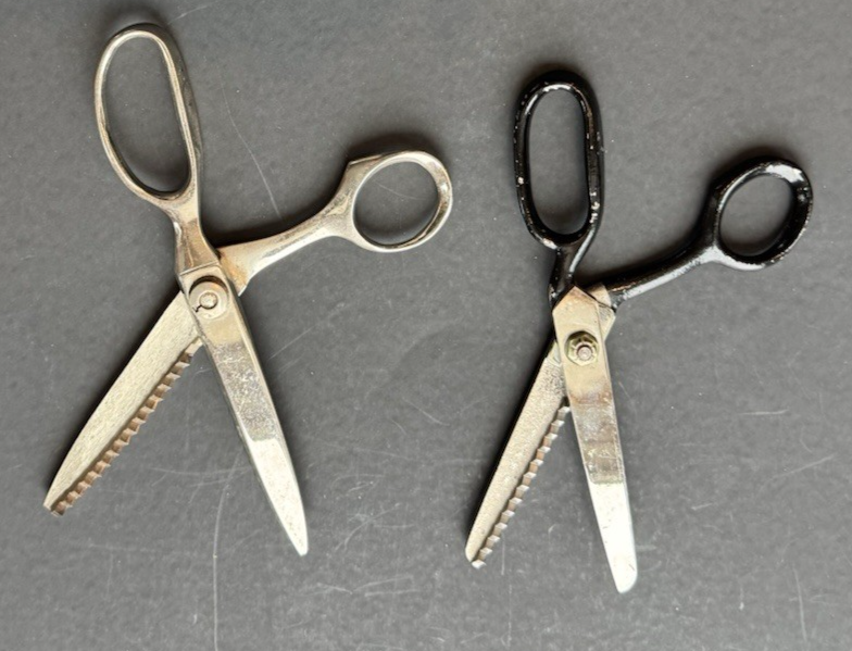 Vintage Kleencut Pinking & Wiss CC7 Zig Zag Fabric Sewing Scissors ...