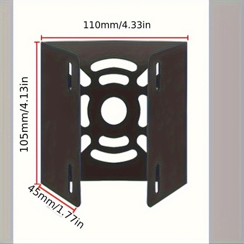 Heavy-Duty Iron Security Camera Mounts with Adjustable Clamps - Black ...