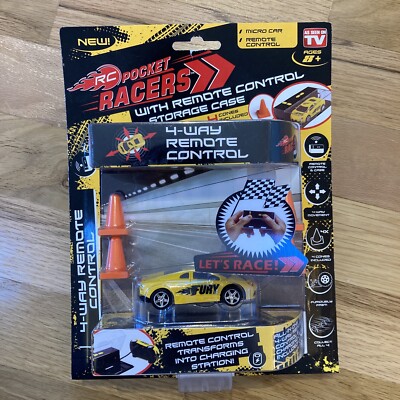 RC Pocket Racers Fury 4 Way Remote Control Fury Micro Car As Seen On TV ...