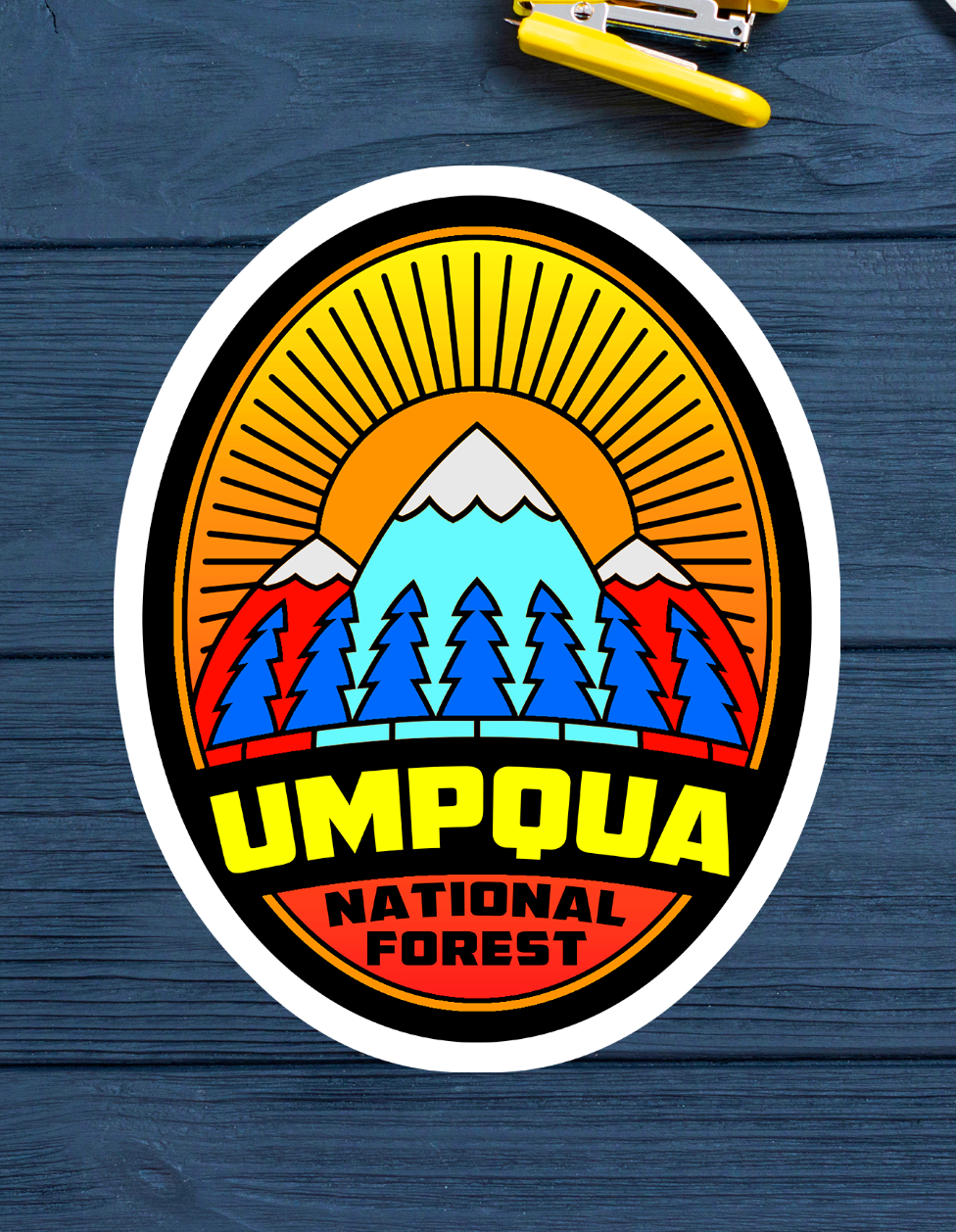 Umpqua National Forest Decal Sticker 2.75" x 3.5" Oregon Vinyl | eBay