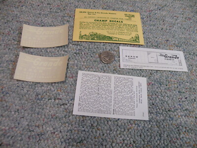 Champ decals HO HB-396 Denver Rio Grande Western box car E63 | eBay