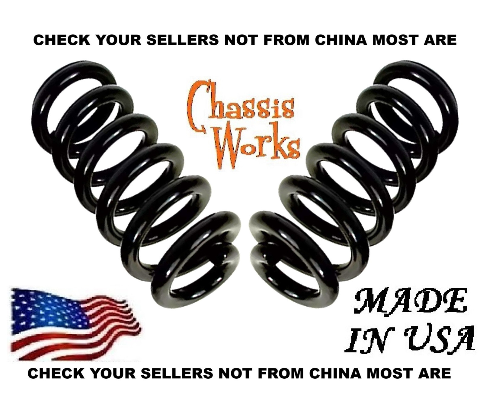 1965-1979 Ford F100 F-100 F150 2" Drop Front Lowering Coil Springs ...